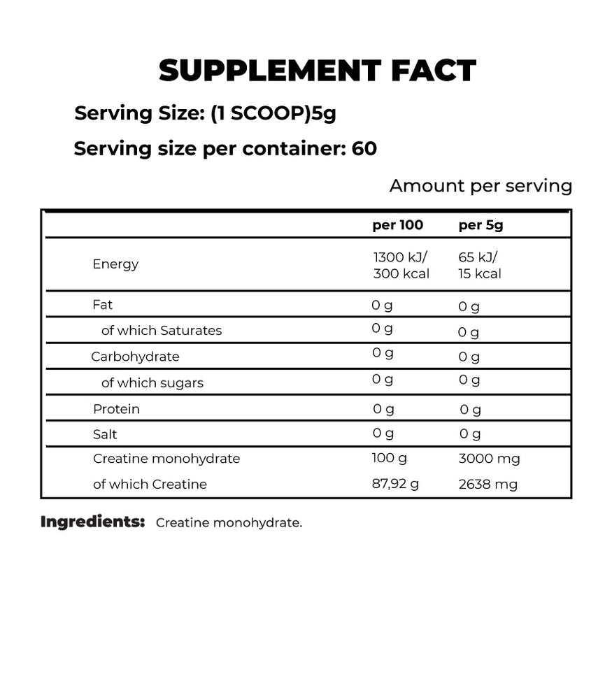 Buy 100% Creatine Monohydrate in Pakistan - Free Shipping — Jacked ...