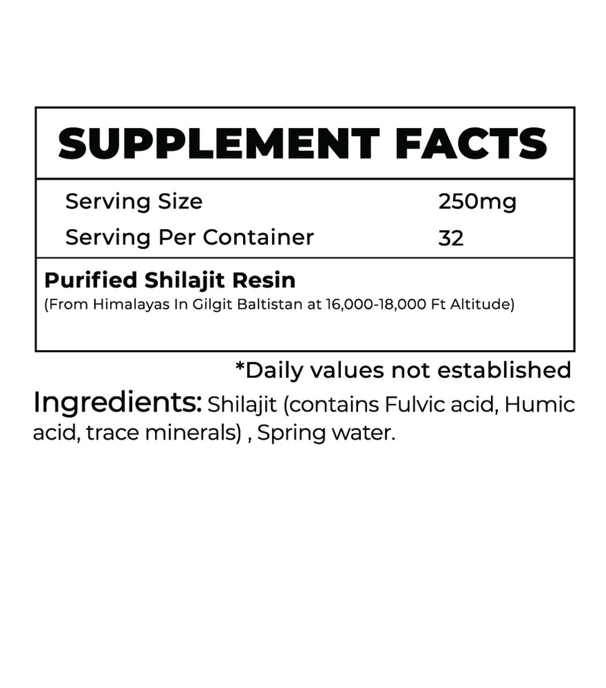 Buy Pure Shilajit (Salajeet) in Pakistan - Best Price — Jacked Nutrition