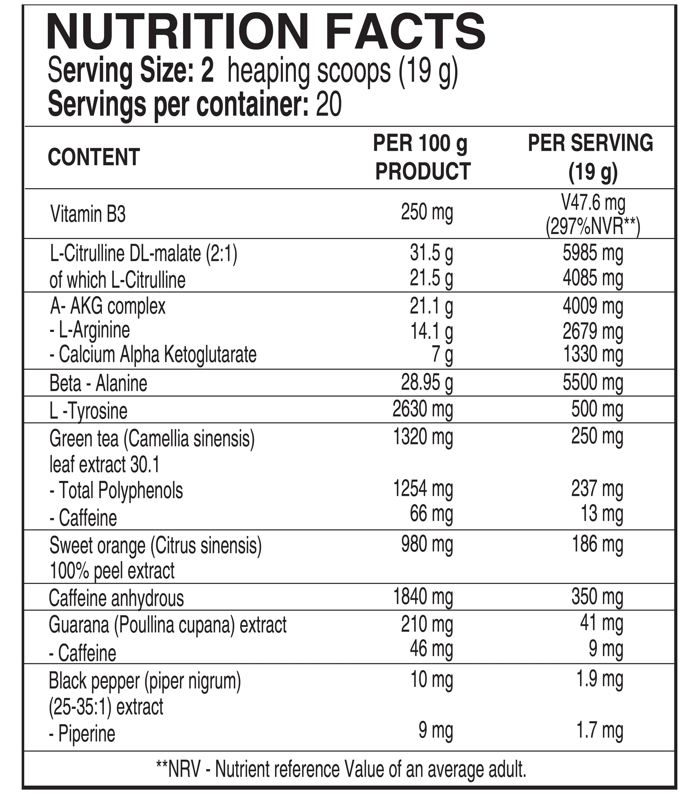 Dorian Yates Blood & Guts Pre Workout - Best Price - Jacked Nutrition